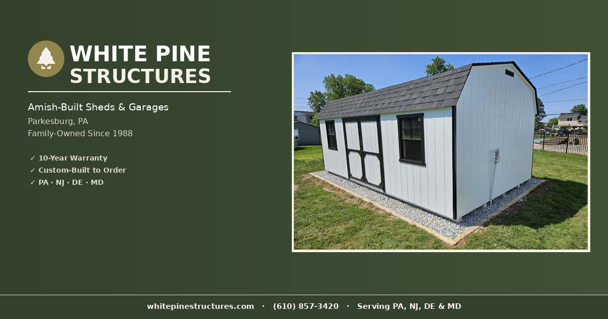 Amish-Built Sheds, Garages & Outdoor Buildings | White Pine Structures